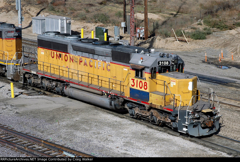 UP 3108 - West Colton Yard, Bloomington, CA - 12/27/08